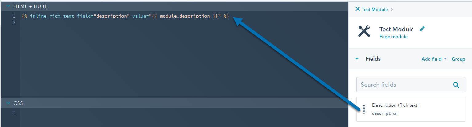 Remove the wrapper from a field in a HubSpot custom module